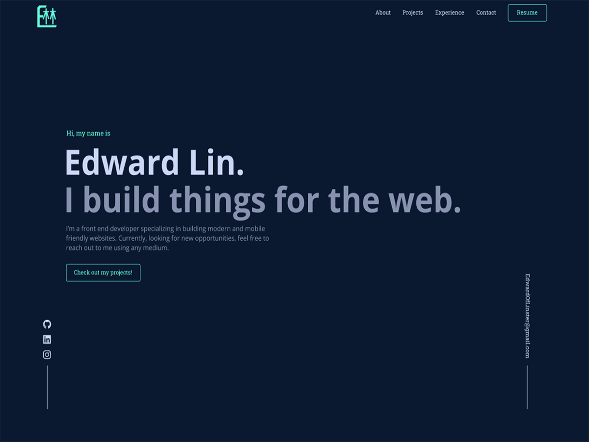 Edward Lin | Web Developer